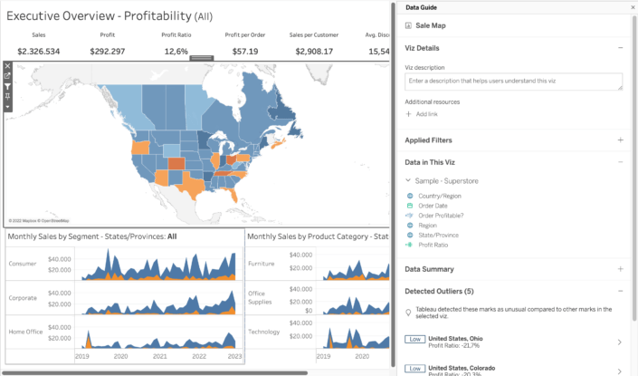New in Tableau Desktop 2022.3: Data Guide