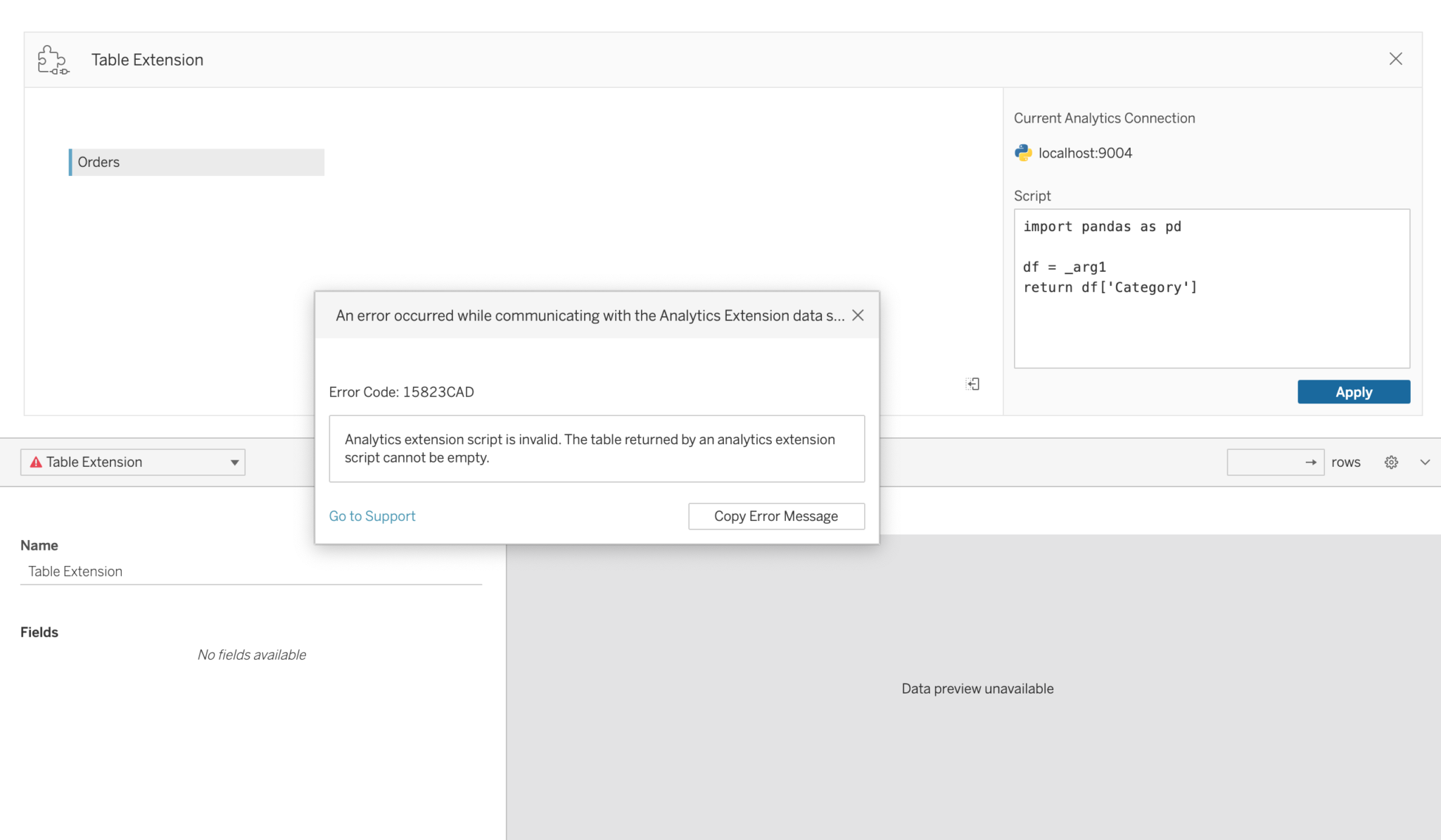 New in Tableau Desktop 2022.3: Table Extensions