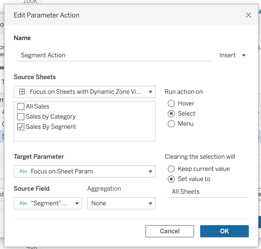 Tableau: Focus on Sheets with Dynamic Zone Visibility and Actions